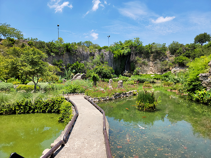 Enter a world where East meets West, Texas-style. This Japanese garden gate is your portal to zen &ndash; cowboy hat optional.