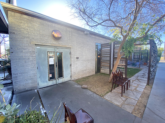 Lux Central: Where night owls and early birds flock for their carb fix. This unassuming exterior hides a treasure trove of baked delights.