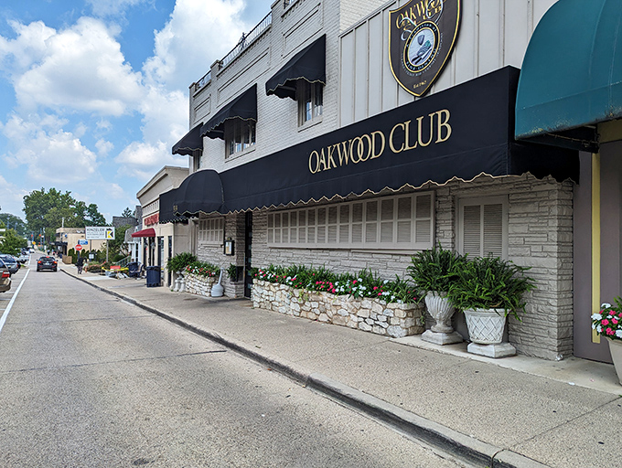 "Oakwood Club: Where 'country club' meets 'steak haven'. No golf clubs required, just bring your appetite!"