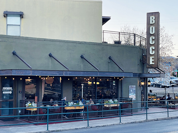 Pizzeria Bocce: Where small-town charm meets big-city flavor. Roll into Cottonwood for a slice of heaven and a game of bocce.