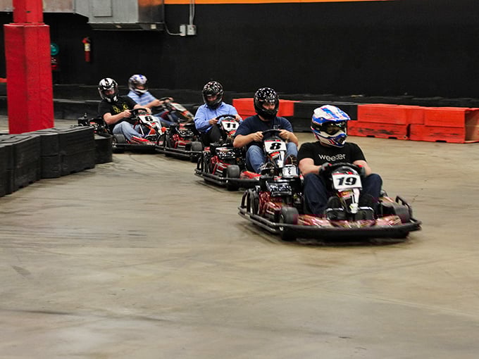 Ready, set, zoom! ProKART Indoor Racing: where "putting the pedal to the metal" meets "honey, I shrunk the NASCAR track."