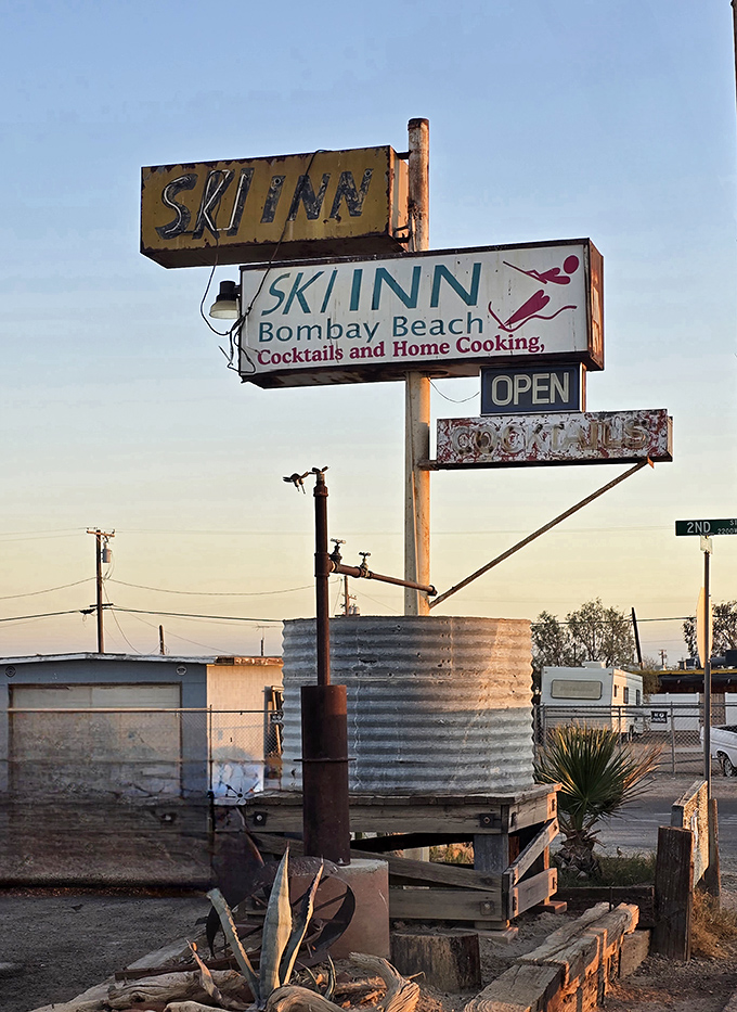 Last stop before&hellip; nowhere? Ski Inn's weathered charm is a siren call to road-trippers and desert dreamers alike.