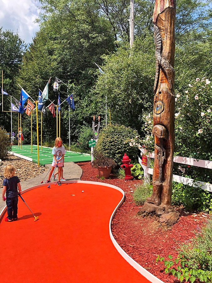 Batter up... or is it putter up? This sports-themed wonderland is where baseball meets mini-golf in a grand slam of fun.