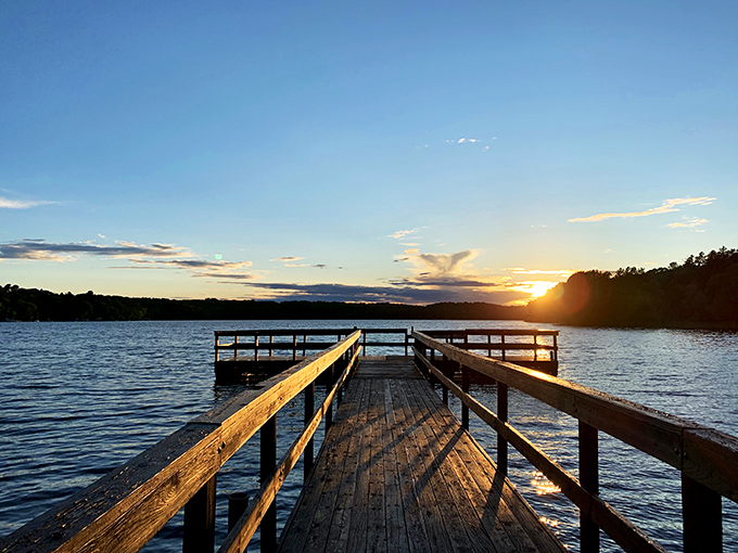 Square Lake Park: Where the water's so clear, you can see your future (or at least your toes) while swimming.