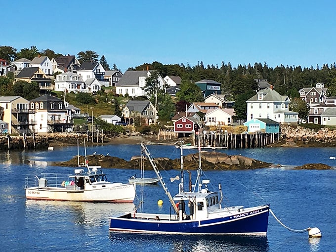 Stonington: Where time slows down and lobster boats rule. This working harbor is like a living museum of coastal Maine life.