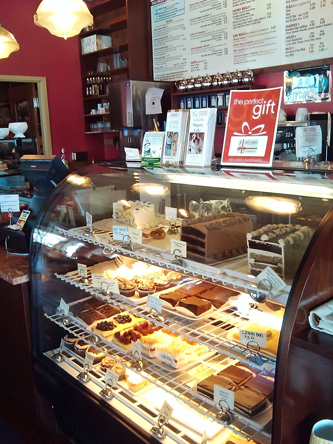 Sweet Dreams' display case: A treasure trove of treats that'll make your dentist cry and your taste buds sing!