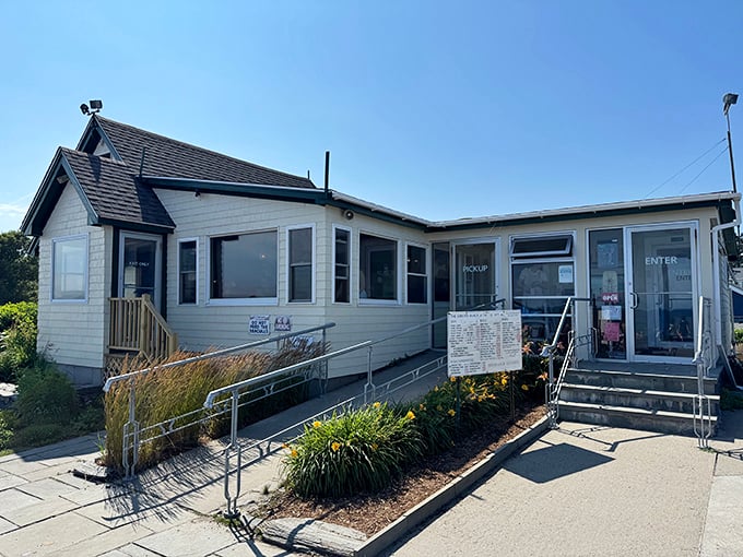 The Lobster Shack at Two Lights offers a cozy seafood haven where ocean views compete with the lobster for your attention.