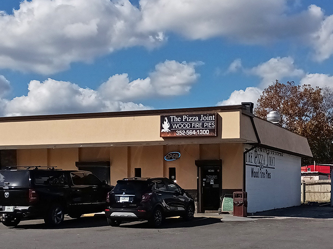 Smokin' hot pies ahead! The Pizza Joint's wood-fired oven is like a portal to flavor town. Prepare for a taste explosion!