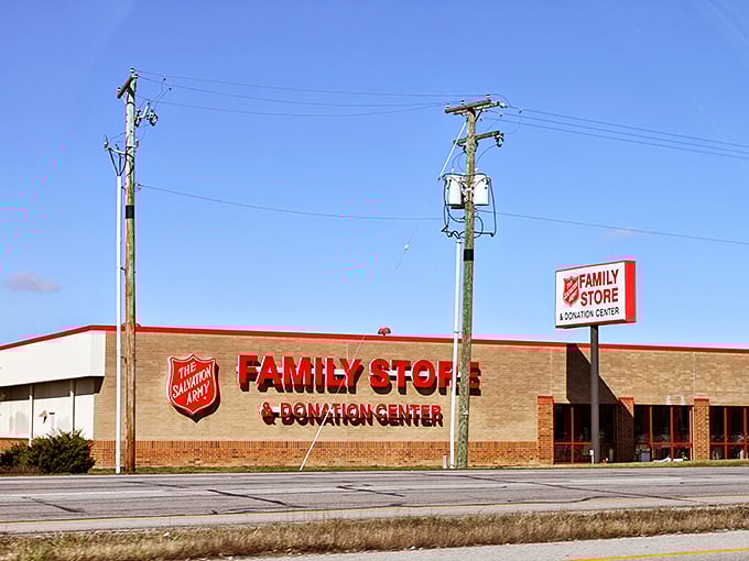 The Salvation Army: where your grandmother's style meets your wallet's best friend. A match made in thrift heaven!