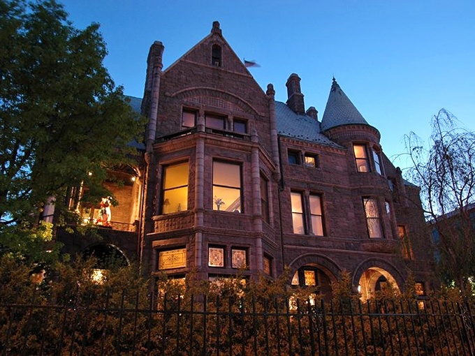 Candlelit elegance meets spectral dining companions. Don't be alarmed if your fork moves on its own!