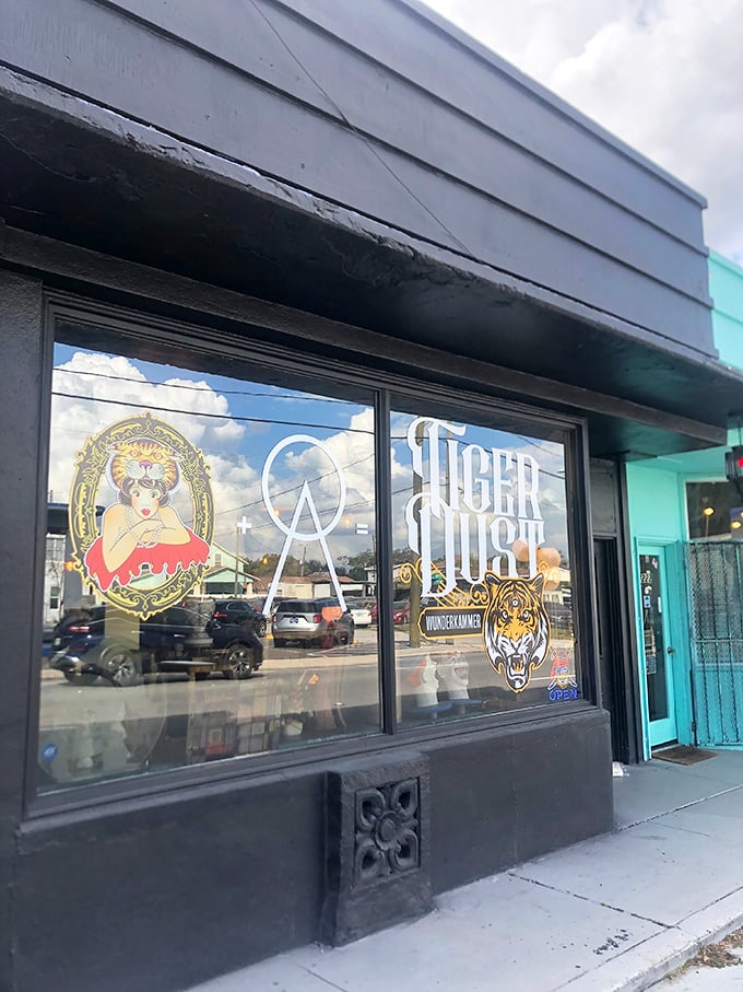 Welcome to the wild side! Tiger Dust is a treasure trove where taxidermy meets pop art, and every corner feels like a scene from 'Night at the Museum.