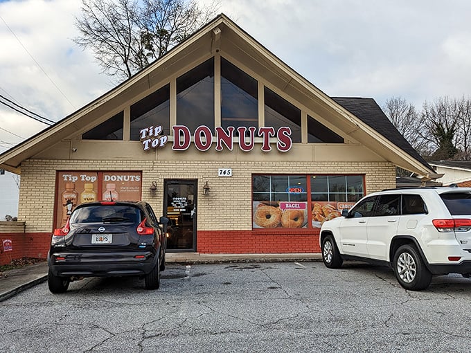 Tip Top Donuts: Where 'hole' foods take on a delicious new meaning! This charming brick building houses circles of joy that'll make your taste buds sing.
