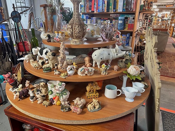 Twice Blessed, thrice charming! This cozy corner of curios is like your eccentric aunt's attic, but better organized and priced to move.