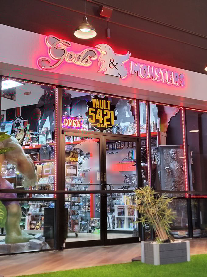 Holy action figures, Batman! This toy store hides a speakeasy that'll make your inner child and outer adult equally giddy.