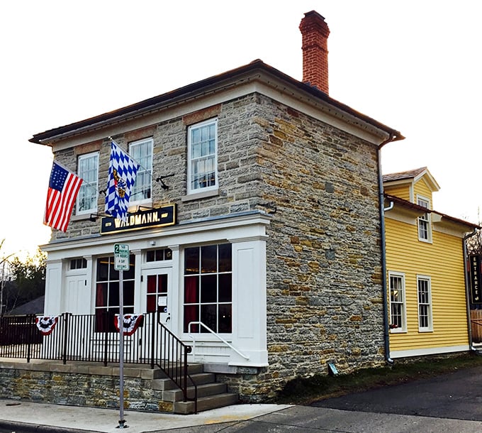 Stone walls and star-spangled banners &ndash; Waldmann Brewery is where George Washington would grab a pint if he visited Minnesota.