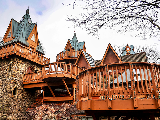 Landoll's Mohican Castle: Where Cinderella meets glamping. Turrets with Wi-Fi? Now that's a fairy tale upgrade!
