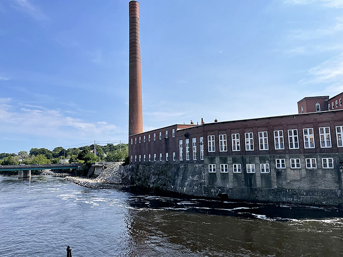 Industrial chic meets foodie heaven: Biddeford's riverside charm is the perfect backdrop for your next Instagram-worthy meal. #MaineEats