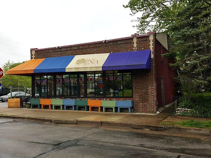 Who needs a passport? Cafe Ena's colorful awnings and outdoor seating are your ticket to a Latin American adventure, right in the heart of Minneapolis.