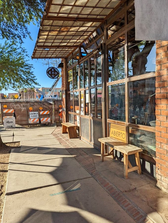 Step into Exo and you're in a steampunk coffee dream. The only thing missing is a time-traveling barista!