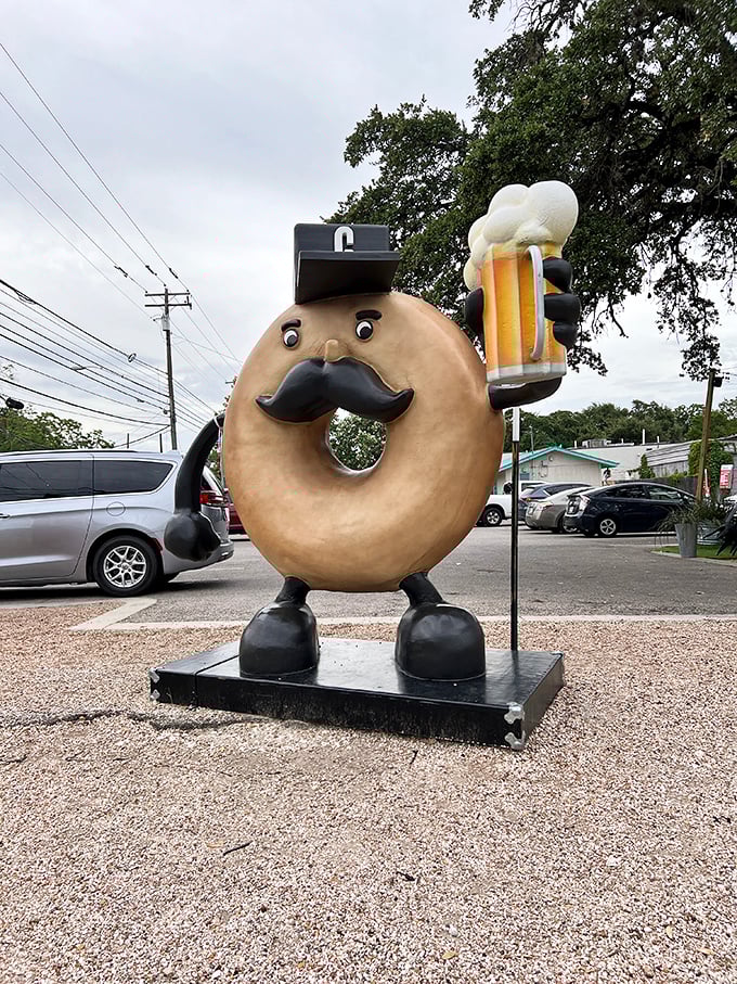 Who needs a food pyramid when you've got a donut-topped Airstream? Gourdough's: where diets come to die and taste buds come alive.