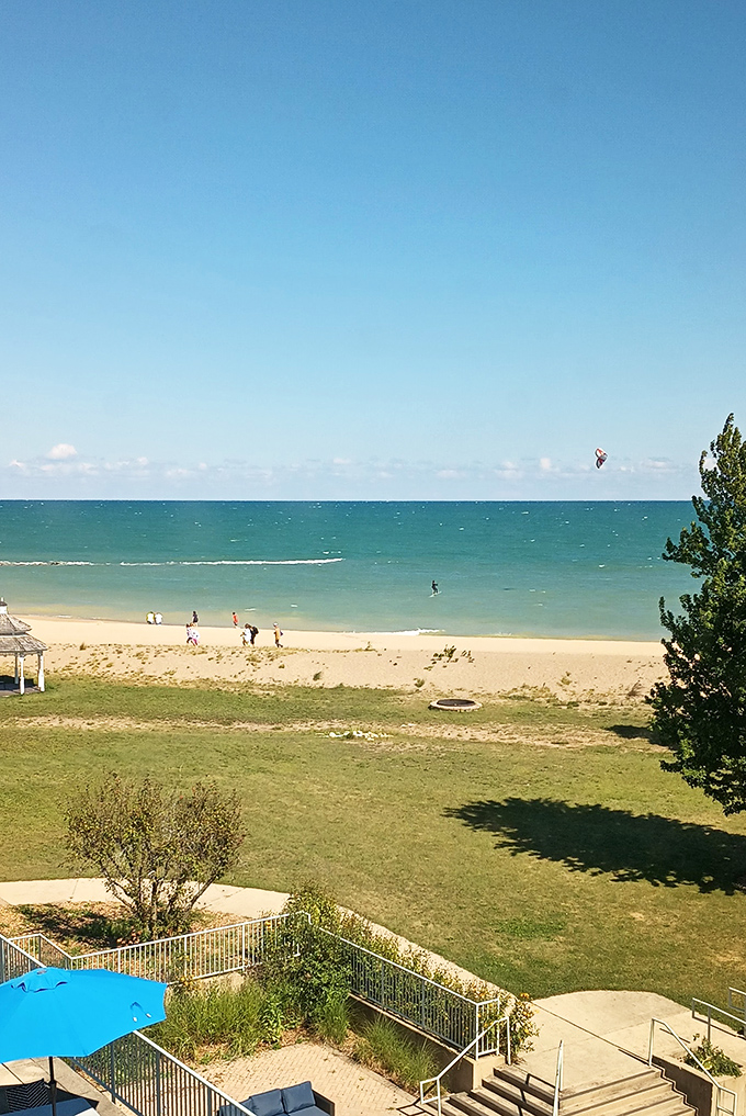 Who says you can't be a beach bum in Illinois? This lakeside retreat is serving tropical vibes with a side of Midwestern charm.