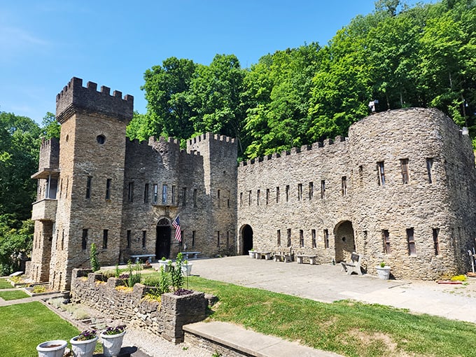 Stone by stone, Loveland Castle rose from Ohio soil. It's like a life-sized Lego project, but with more authentic battle scars.