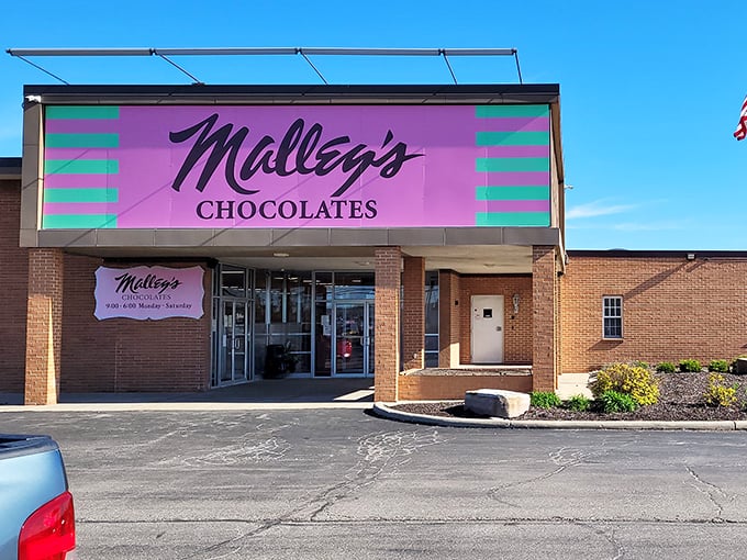 Malley's: Where chocolate dreams come in Barbie's favorite color! This pink powerhouse has been Cleveland's sweet spot since the Great Depression.
