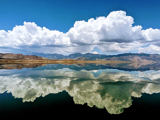 Nature's funhouse mirror: Mono Lake's glassy surface creates reflections so perfect, you'll forget which way is up.