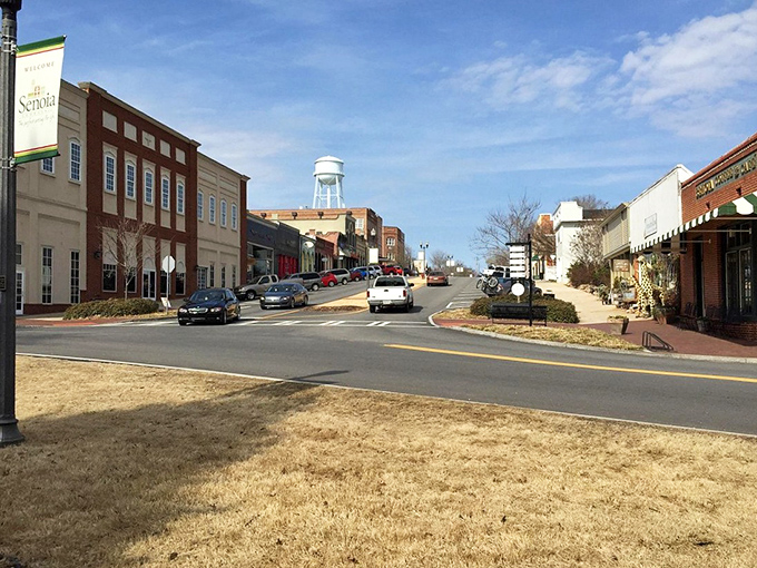 Brick sidewalks and historic facades invite you to stroll, shop, and pretend you're an extra in a period piece.