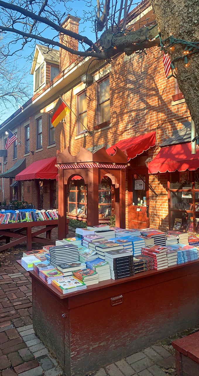 "Outdoor book buffet! The Book Loft's sidewalk spread is a feast for the eyes and the mind."