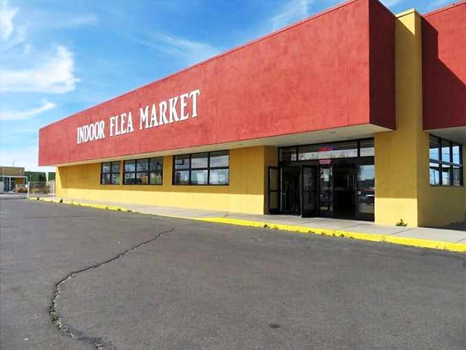 Red, yellow, and full of surprises! This indoor market is like a real-life game of Clue, minus the murder mystery.