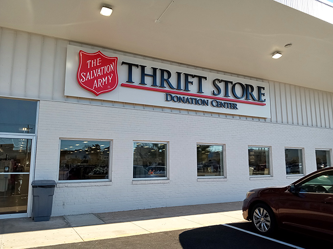 Step inside and let the treasure hunt begin! The Salvation Army thrift store is like a time machine filled with vintage gems and modern steals.