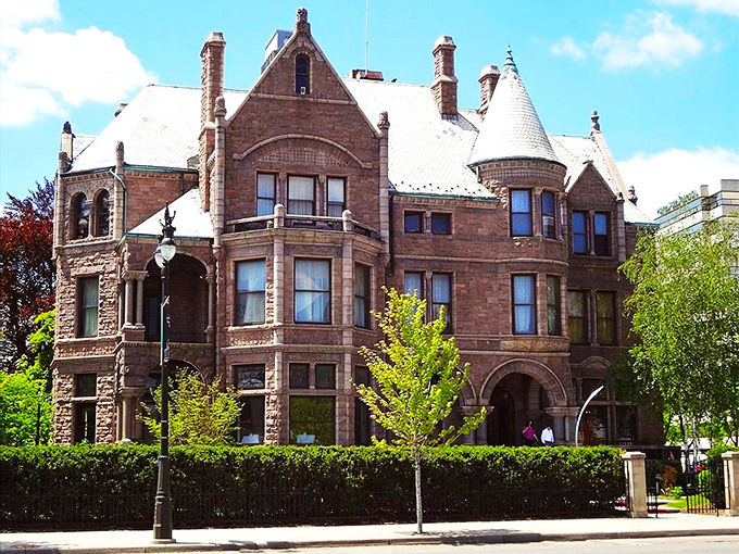 A mansion with a menu! The Whitney's regal facade hints at the culinary treasures waiting inside this historic Detroit gem.