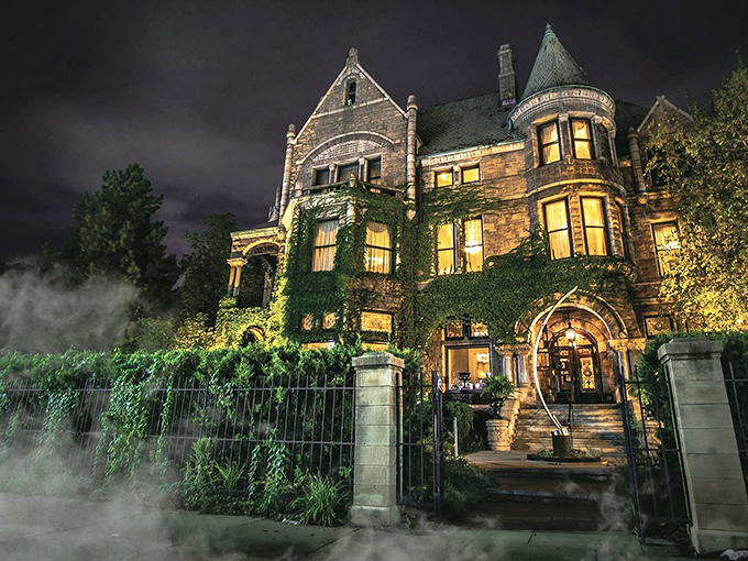 Where the spirits aren't just in decanters. Dine like a lumber baron, with a side of supernatural surprises.