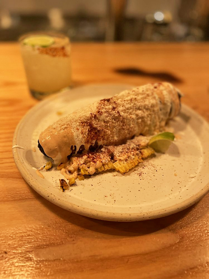 Elote so fancy, it could be wearing a tuxedo. This isn't your average street corn &ndash; it's corn that went to finishing school.