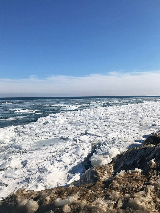 Brrr-illiant! Lake Huron's winter transformation is like nature's own ice sculpture garden. Grab your camera and your warmest mittens!