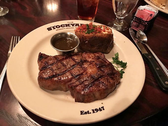 Behold the bison ribeye &ndash; where the Wild West meets fine dining. It's so tender, it practically cuts itself out of respect for your fork.