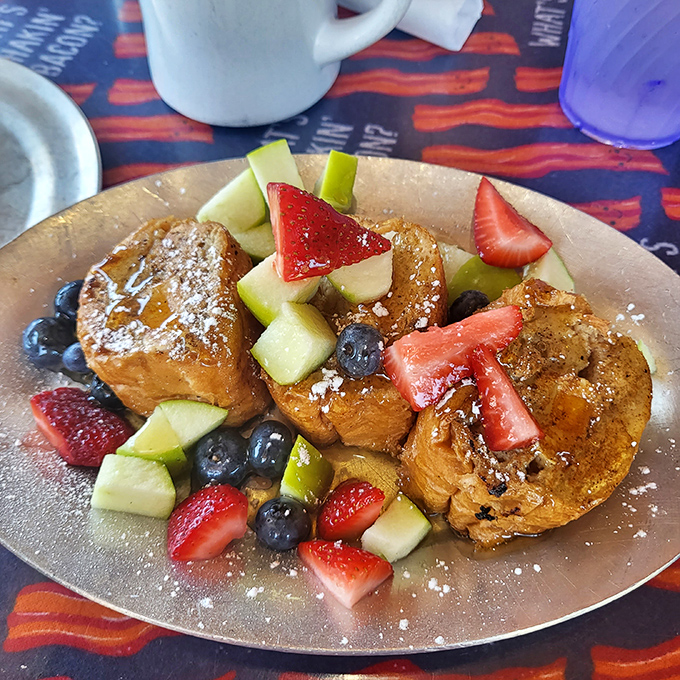 Brie-lliant idea! This stuffed French toast is what breakfast dreams are made of. It's like a warm, gooey hug for your taste buds.