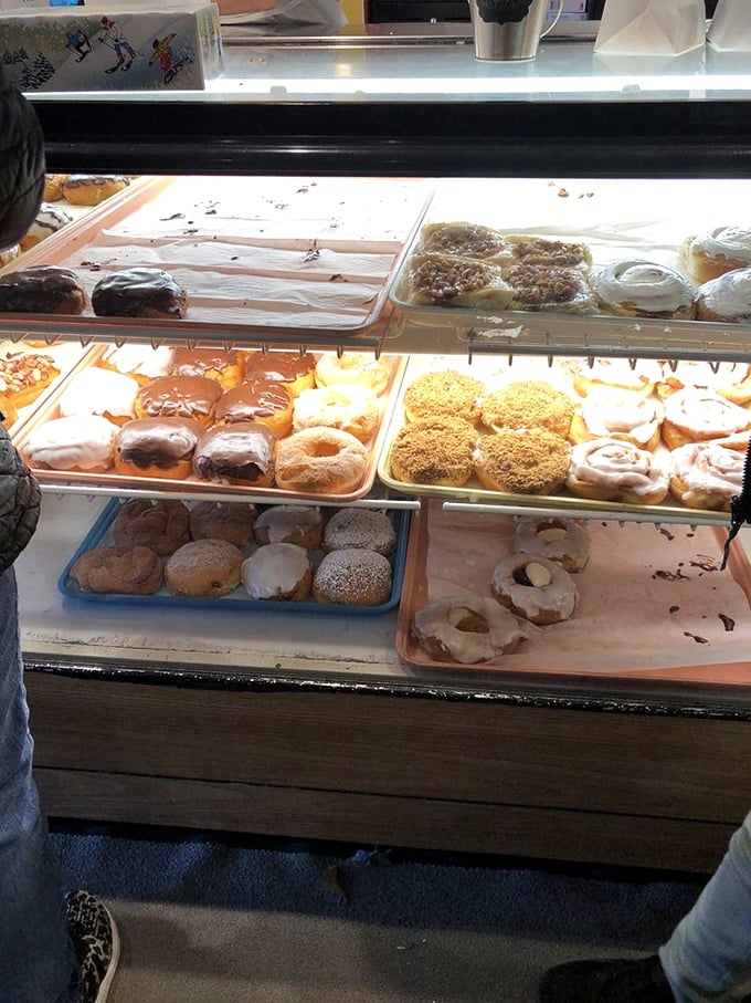 Donut heaven exists, and it's right here in this display case. Resistance is futile, my friends.