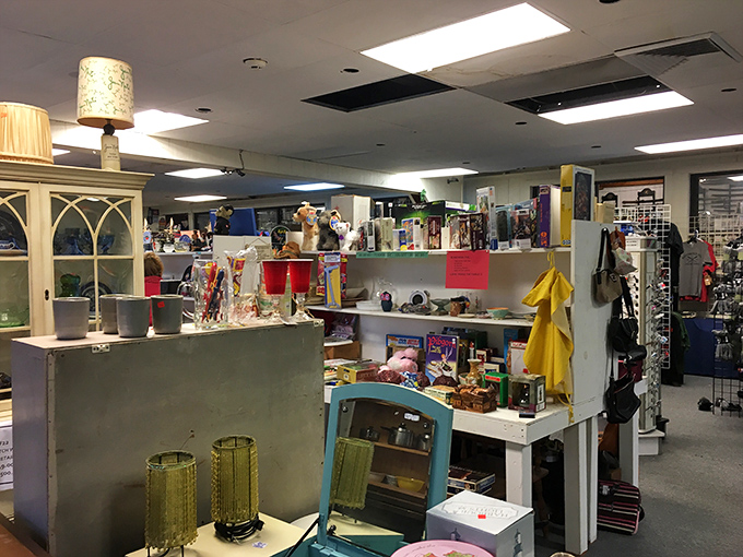 From kitschy to classy, this corner's got it all. It's like your grandma's attic had a wild night out with an antique shop.