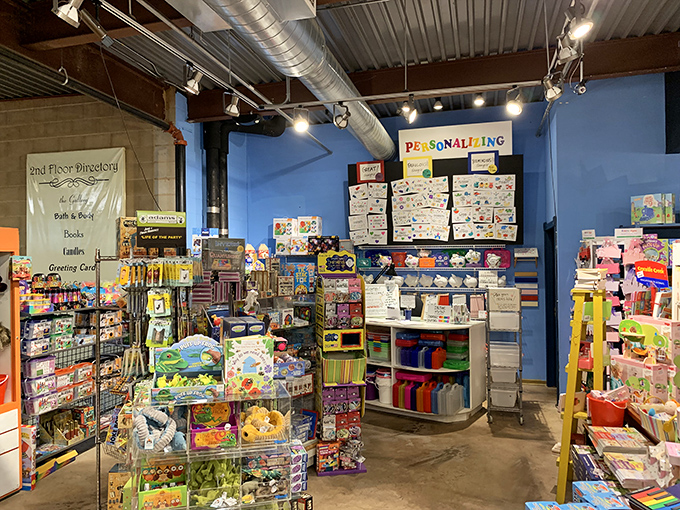 Kids' corner or adult nostalgia trip? Either way, this colorful nook is bound to awaken your inner child.