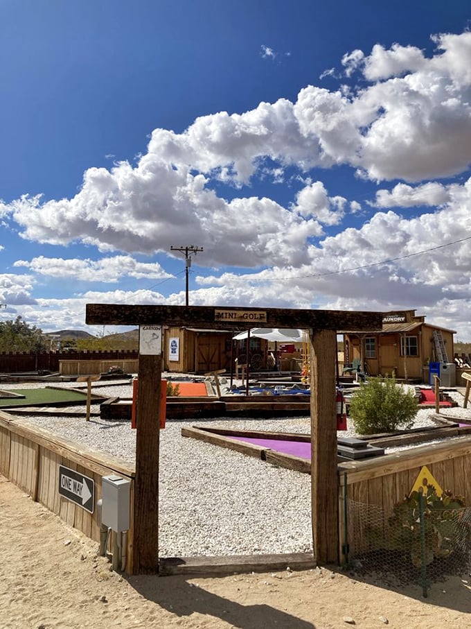 Fore! Mini-golf just got a desert makeover. Putt your way through cacti and tumbleweeds &ndash; no water hazards here!