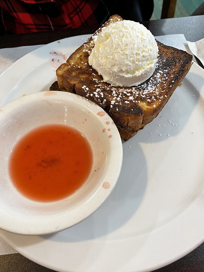 French toast that's dressed to impress! This beauty could make even Marie Antoinette say, "Let them eat breakfast!"