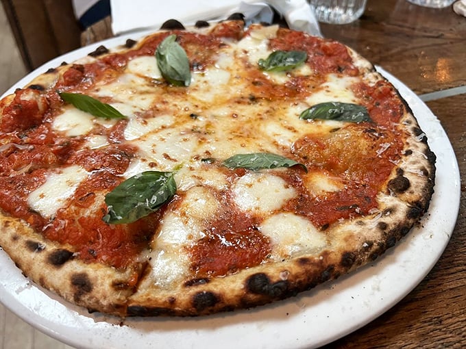 Pizza that's a perfect 300! This wood-fired beauty would make even the Teenage Mutant Ninja Turtles jealous.