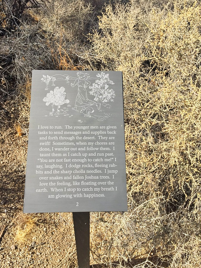 Who knew the desert could be so poetic? This sign is like a haiku for hikers &ndash; short, sweet, and makes you appreciate the journey.
