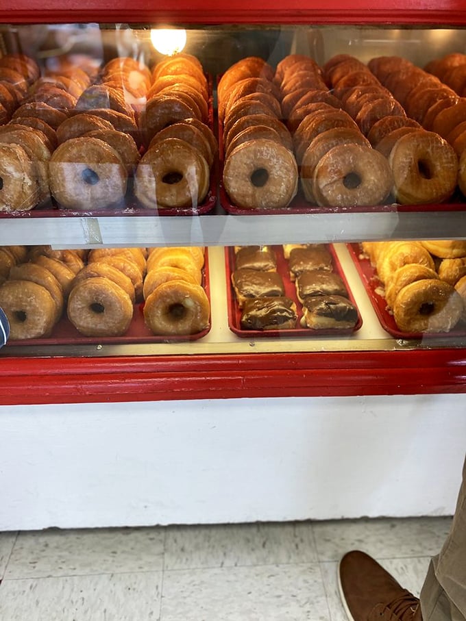 Glazed and confused? Not here! These golden circles of joy are the Rolls-Royce of donuts &ndash; simple, classic, and utterly irresistible.