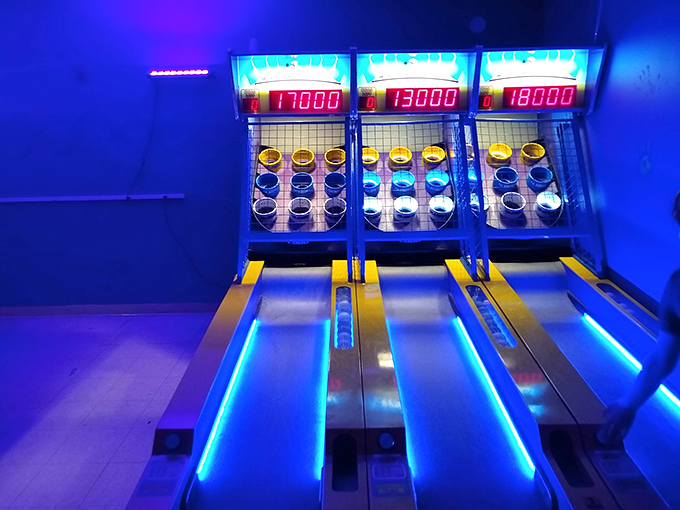 Roll with it! Skee-Ball never goes out of style. Channel your inner carnie and aim for the high score – no stuffed animal prizes necessary.