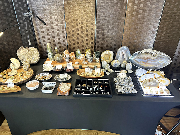 Nature's bling on display! This crystal collection could make a geologist swoon and a wizard reach for their wand.