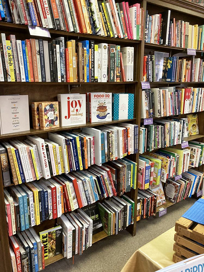 Culinary inspiration galore! From baking to BBQ, these shelves are a feast for food-loving bookworms.