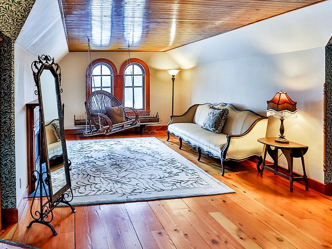 Step into a Jane Austen novel, minus the corsets and social anxiety. This suite is where comfort meets elegance in a beautiful dance.